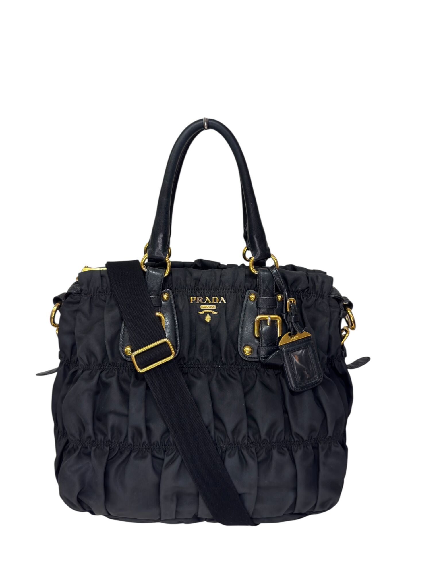 BOLSA PRADA GAUFRE TESSUTO – Fe Scarambone Desapega